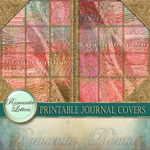 Printable Junk Journal Covers Kit Digital Printable Vintage Paper A4 ...