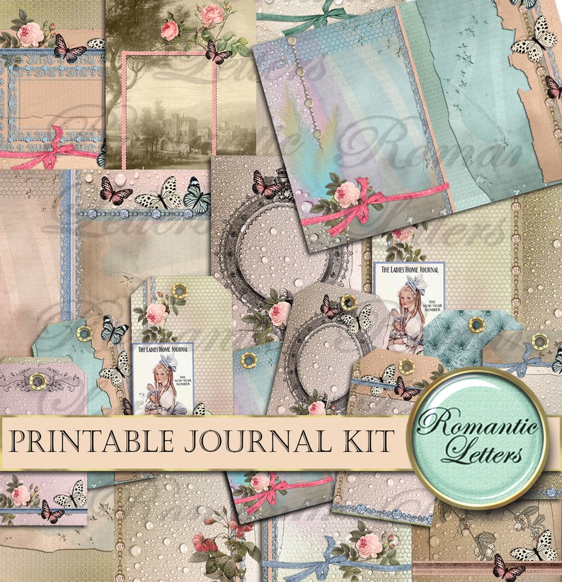 Printable Junk Journal Kit Digital Collage Sheet Printable - Etsy