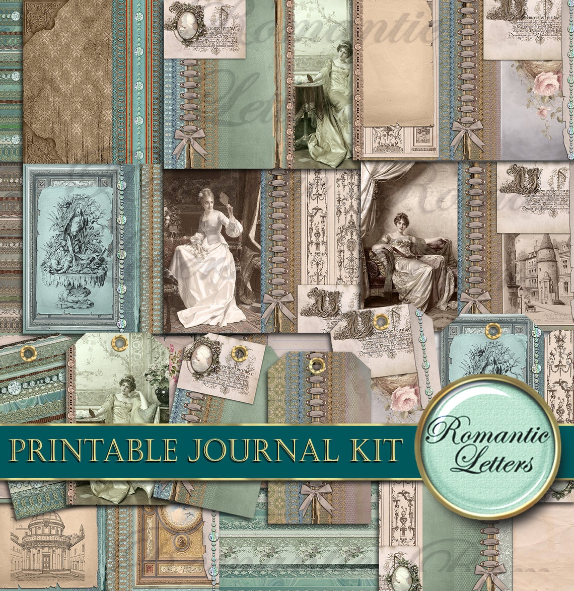 Printable Journal Kit A4 Printable Scrapbook Paper 8.5x11 - Etsy