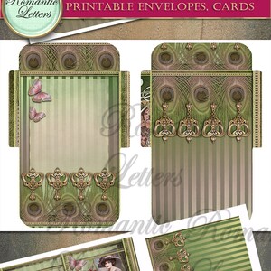 Printable Victorian Envelopes Printable Scrapbook Digital Art Nouveau ...