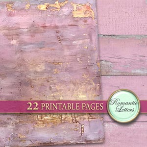 Wood Digital Paper Pack Pastel Pink Digital Background Shabby Chic Wall ...