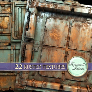 Rust Metal Texture Steampunk Printable Paper Pack Scrapbook Printable ...