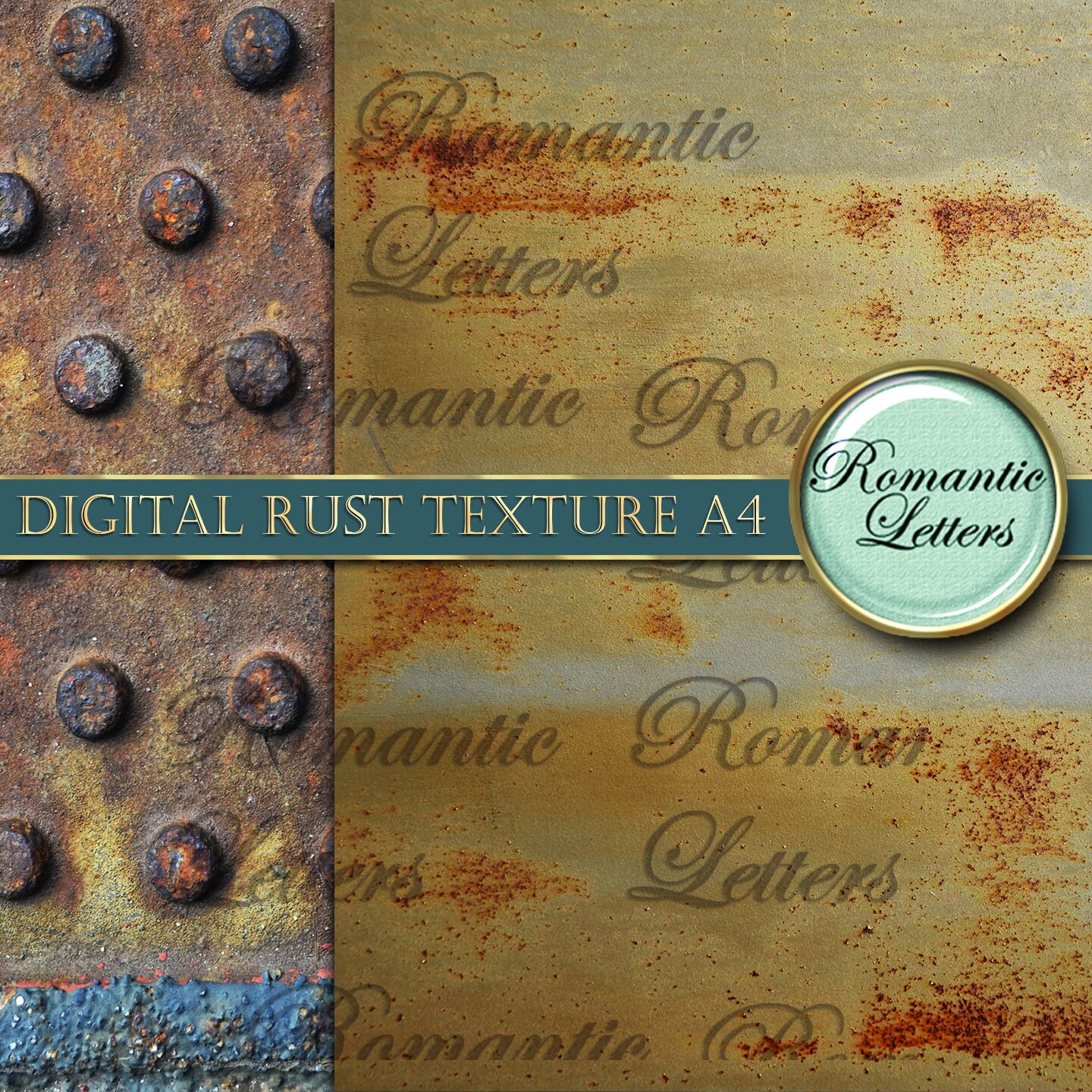 Digitales Papier Pack Rost Textur Grunge digitale Fotografie | Etsy