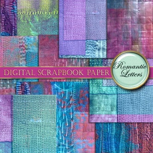 Digital Printable Scrapbook Paper Pack Background Download Fabric ...