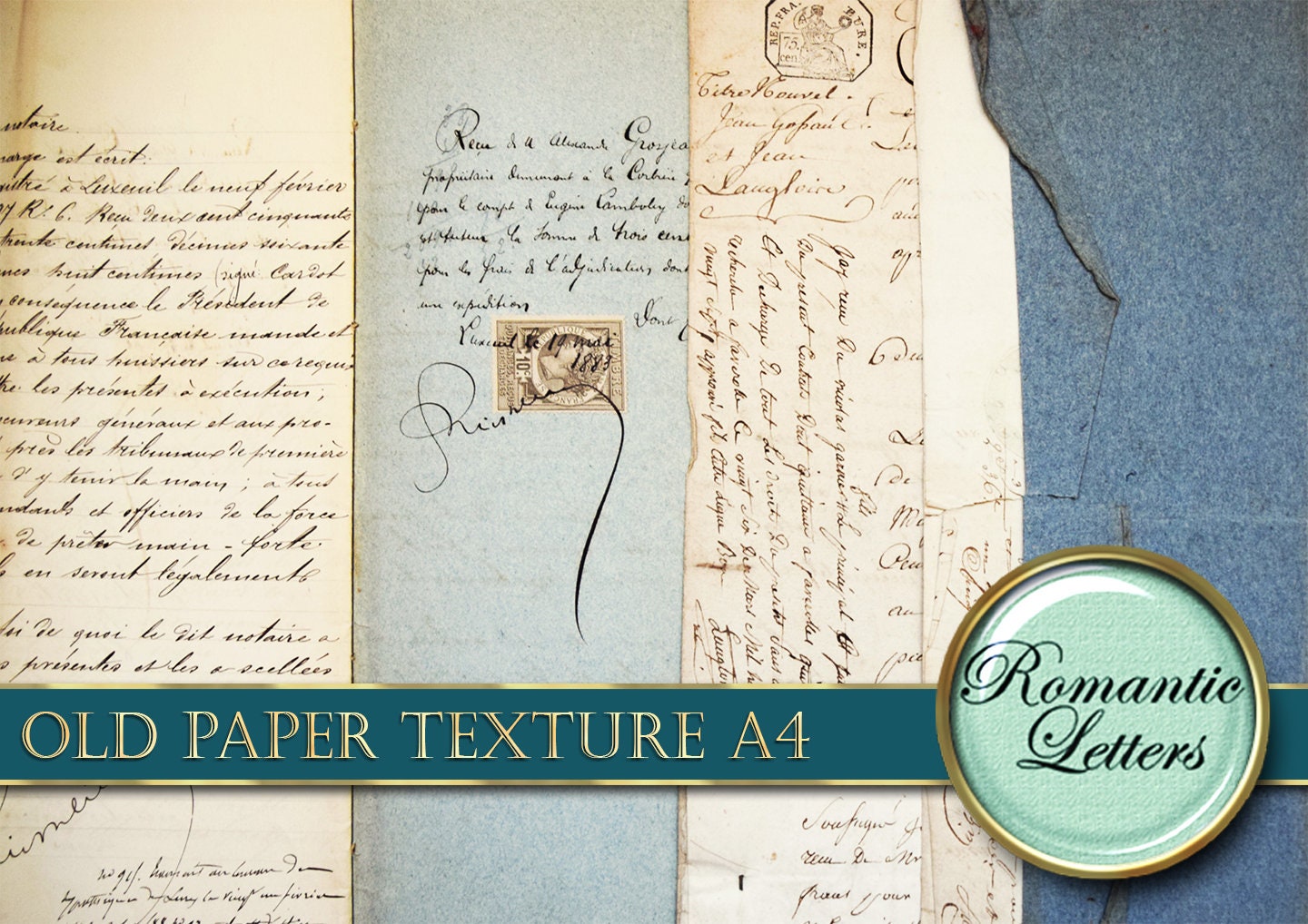 Vintage digital paper pack scrapbook background pages digital | Etsy