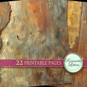 Wood Texture Digital Paper Pack Digital Scrapbooking Paper Background ...