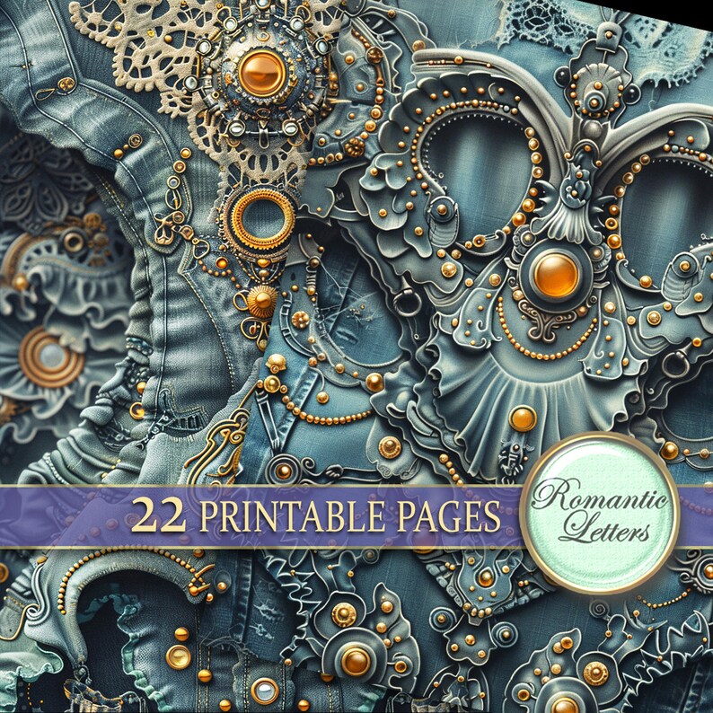 Digital Printable Scrapbook Paper Pack Junk Journal Paper Patchwork ...