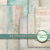 Floral Digital Printable Scrapbook Paper Pack Junk Journal Pages Shabby ...