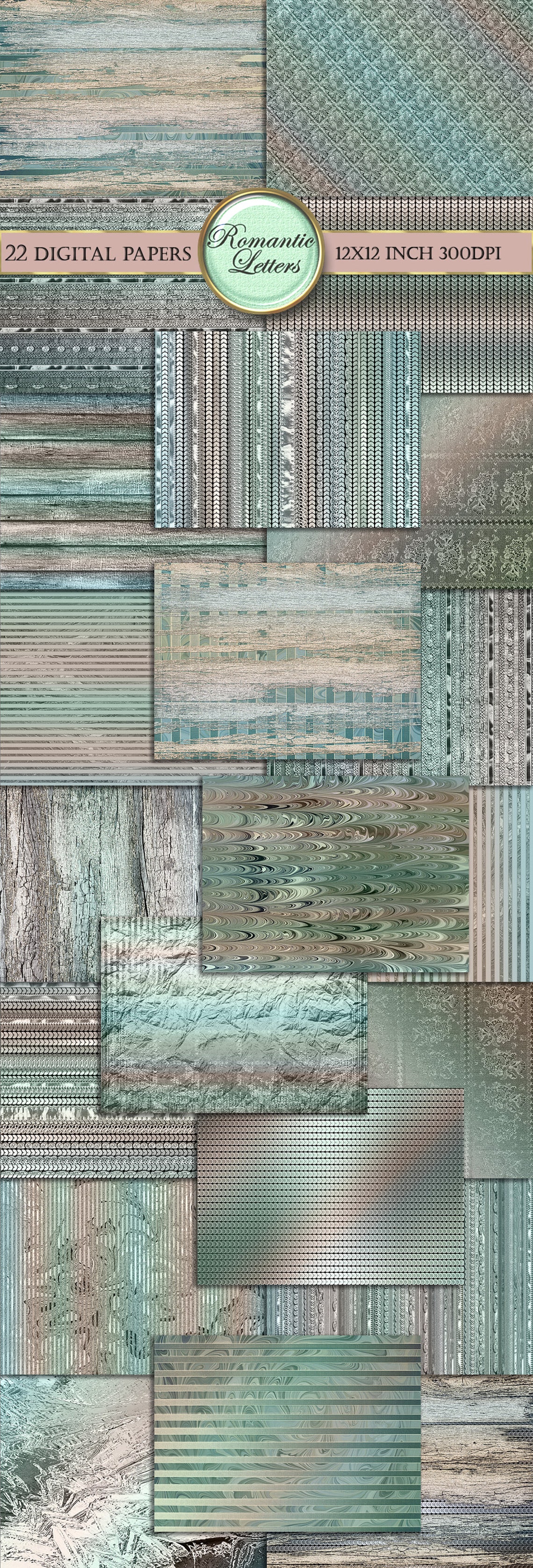 Digital printable scrapbook paper pack printable craft paper | Etsy