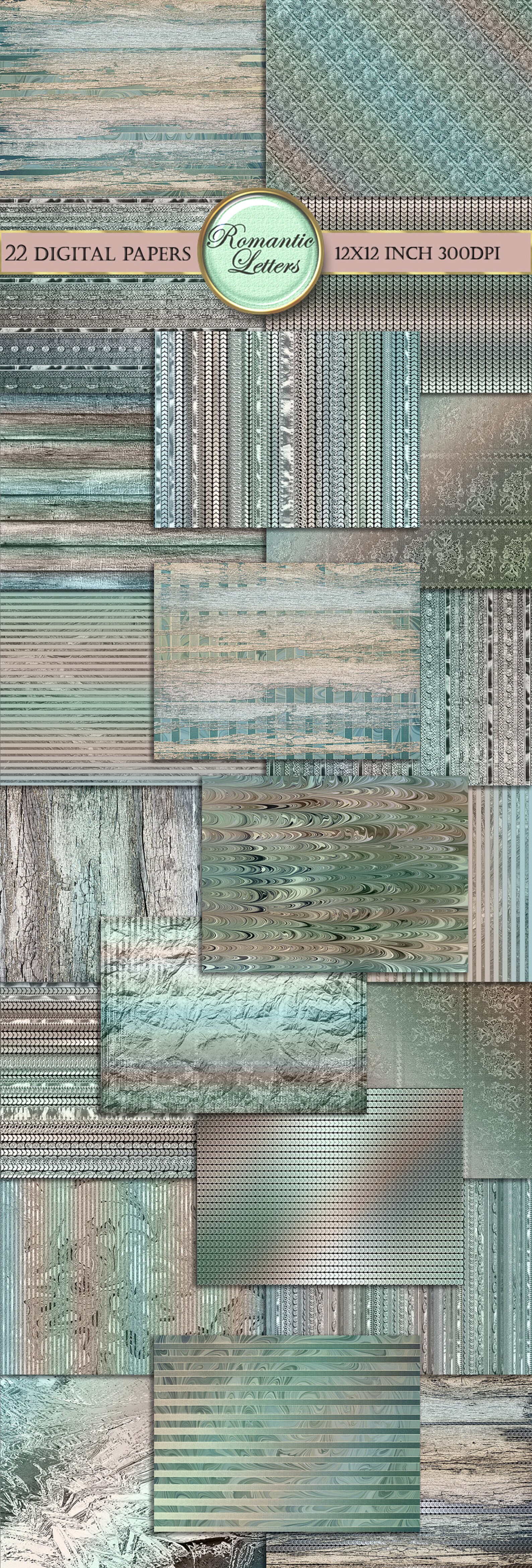 Digital printable scrapbook paper pack printable craft paper | Etsy