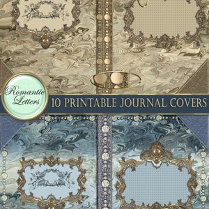 Printable Junk Journal Covers Kit Digital Scrapbook Cover Digital ...