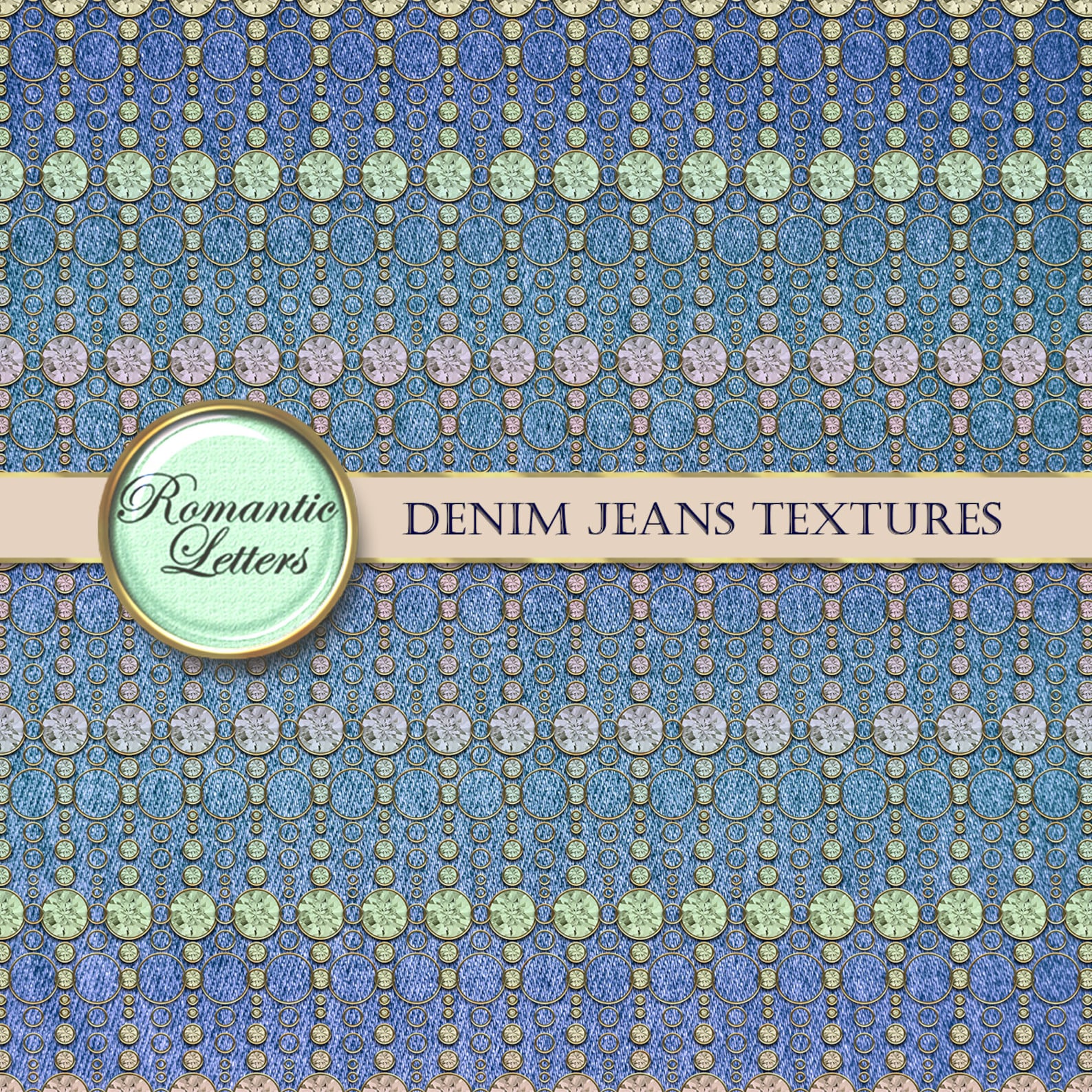 Denim Digital Paper Jeans Scrapbook Background Digital Paper | Etsy