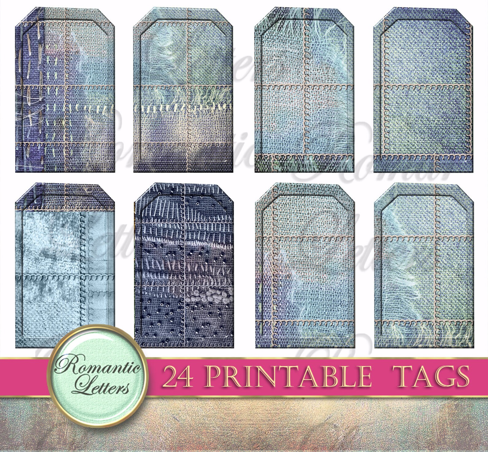 Printable Scrapbook Tags Printable Gift Tags Printable - Etsy