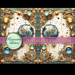 Printable Journal Covers Digital Printable Book Cover Fantasy Magic ...