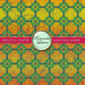 Digital Damask Digital Printable Paper Pack Digital Scrapbook Digital ...