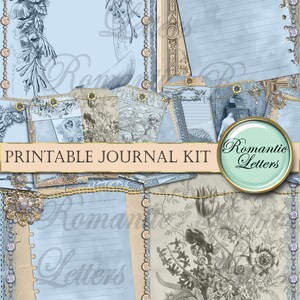 Printable Journal Kit Digital Printable Collage Sheet Printable Journal ...