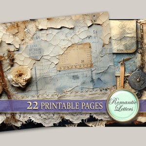 Digital Paper Pack Scrapbook Background Paper Digital Printable Journal ...