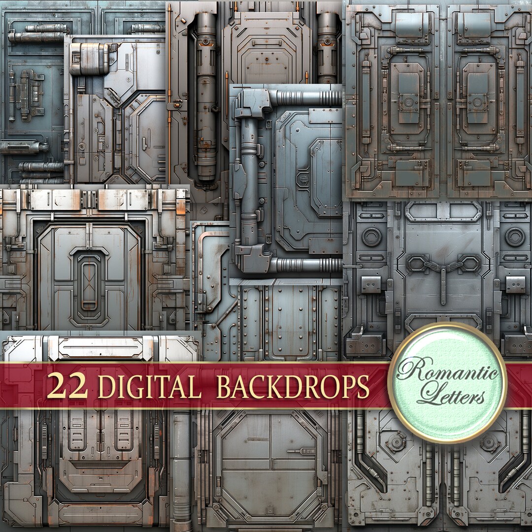 Steampunk Printable Paper Pack Scrapbook Rust Metal Texture Printable ...