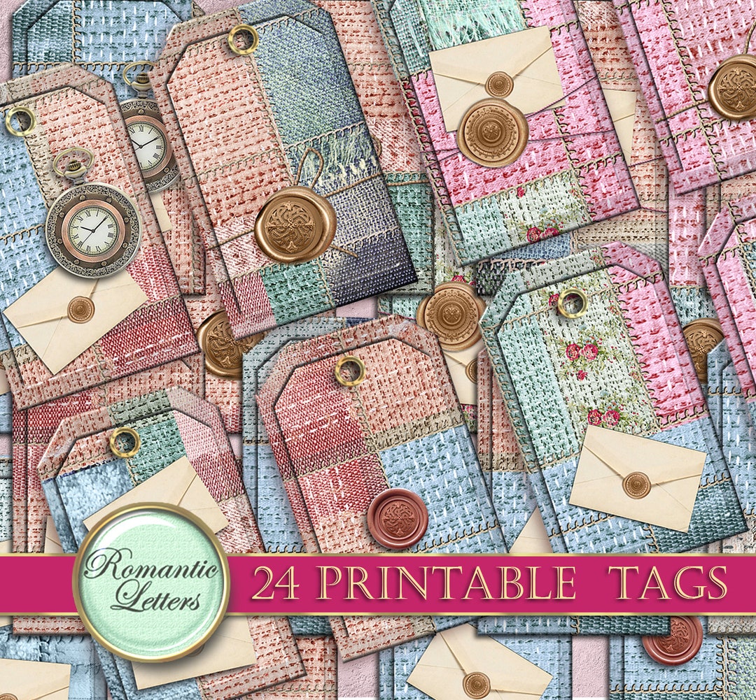 Printable Scrapbook Tags Printable Gift Tags Printable Bookmark Hang ...