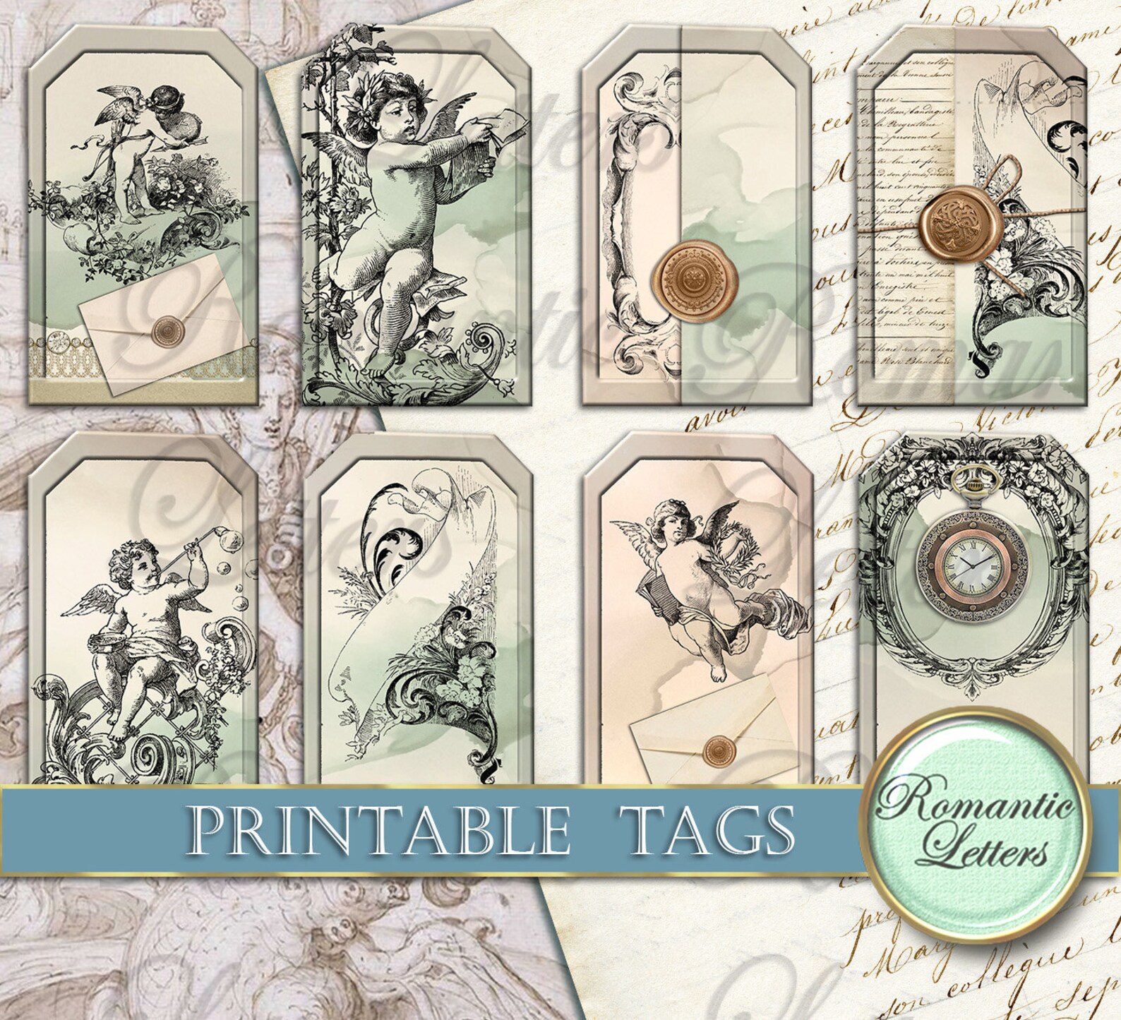 Printable Wedding Tags Printable Gift Tags Printable Bookmark - Etsy