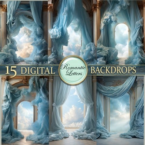 Digital Backdrop Room Digital Background Sky Clouds Digital Photography ...