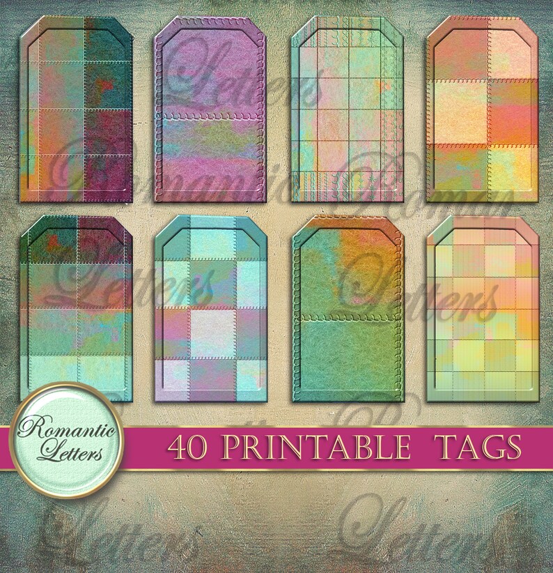 Printable Gift Tags Printable Bookmark Printable Product Tag - Etsy