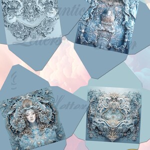 Printable Envelopes Cards Baroque Scrapbook Printable Junk Journal ...