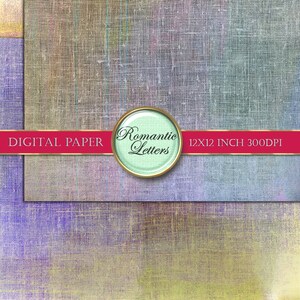 Linen Texture Digital Paper Pack Digital Scrapbook Paper Vintage ...