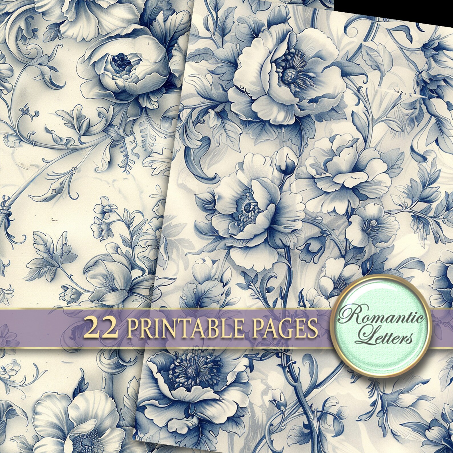 Seamless Pattern Scrapbook Digital Printable Background Craft Paper ...