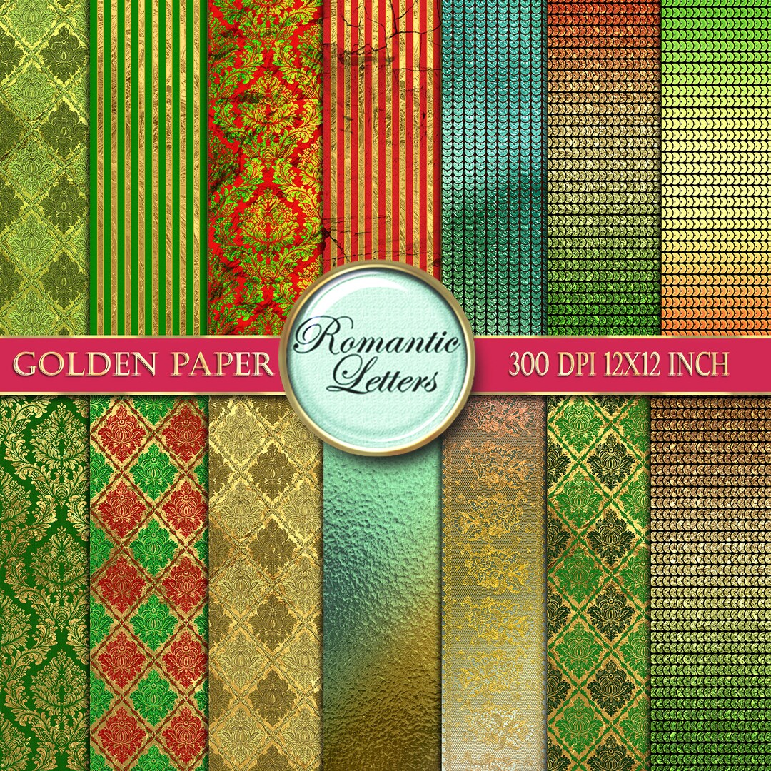 Digital Damask Digital Printable Paper Pack Digital Scrapbook Digital ...