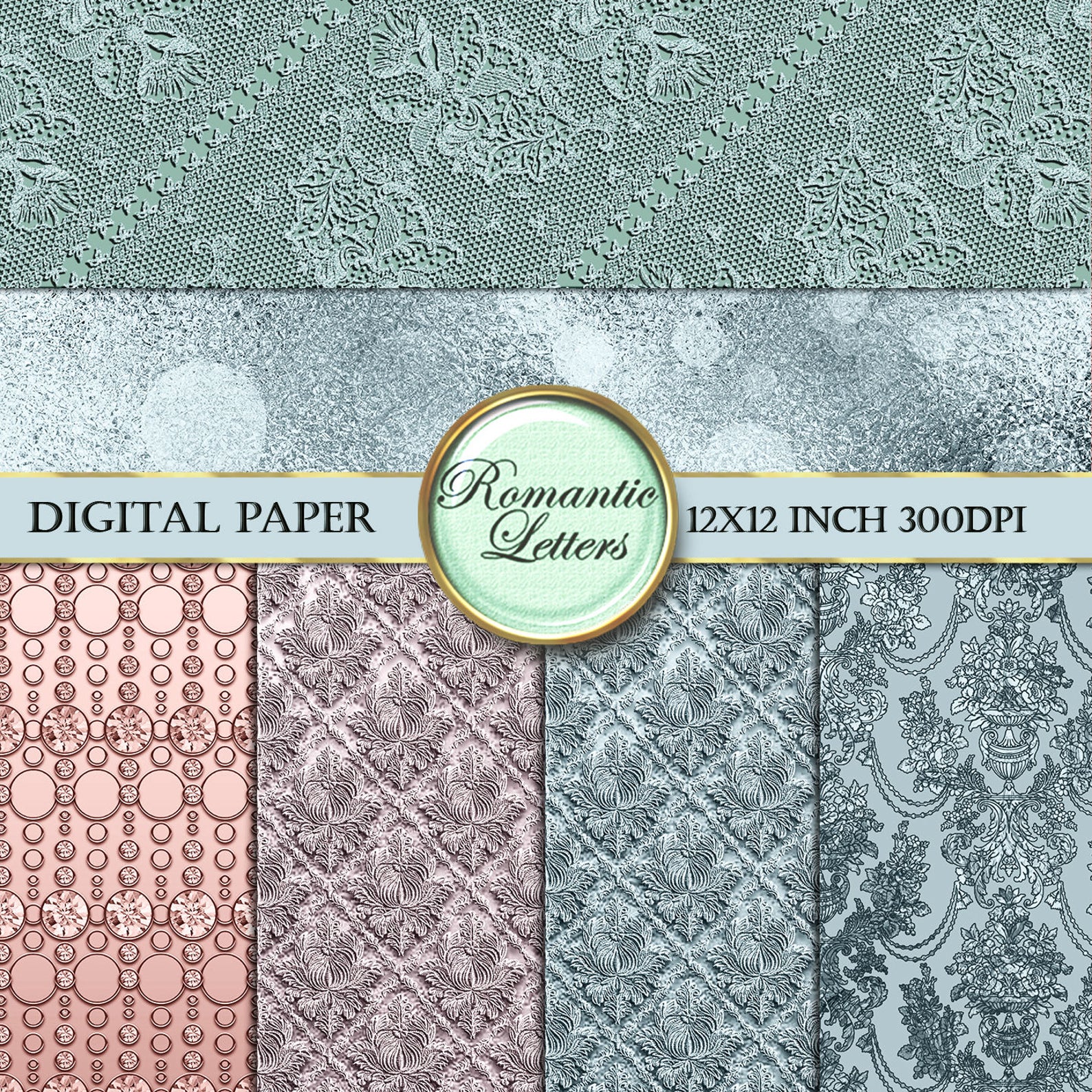 Digital Wedding Scrapbook Album Paper Background Printable Paper ...