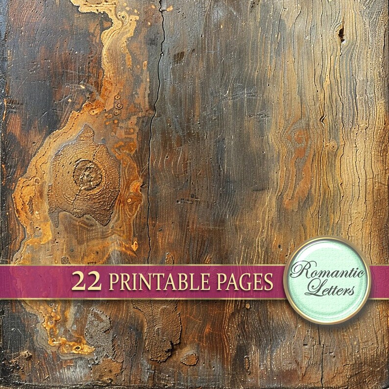 Wood Texture Digital Paper Pack Digital Scrapbooking Paper Background ...