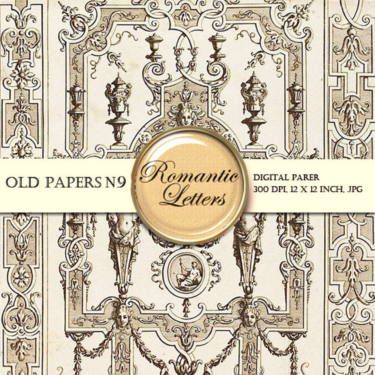 Vintage Digital Scrapbook Paper Pack Steampunk Digital Scrapbook ...