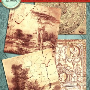 Old Paper Digital Scrapbook Paper Pack Digital Scrapbook Album ...