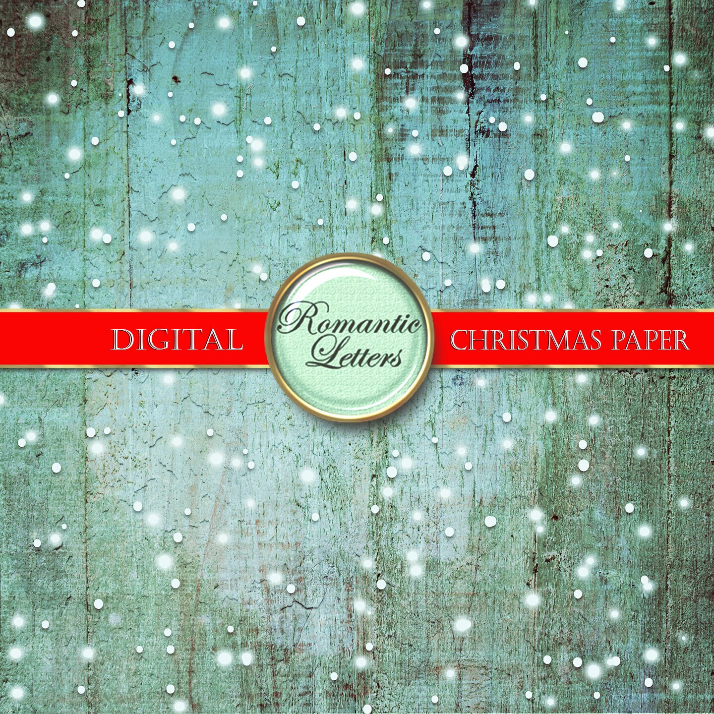 Digital Christmas scrapbook digital paper pack shabby | Etsy