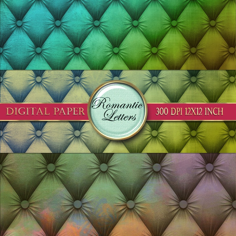 Tufted Digital Paper Pack Scrapbook Background Paper Tufted Backdrop ...