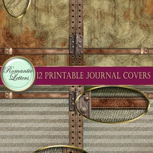 Printable Junk Journal Covers Kit Digital Scrapbook Cover Digital Craft ...
