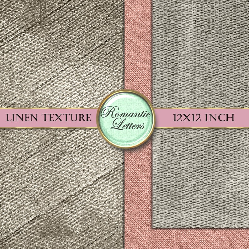 Digital Linen Texture Printable Scrapbook Paper Pack Fabric - Etsy
