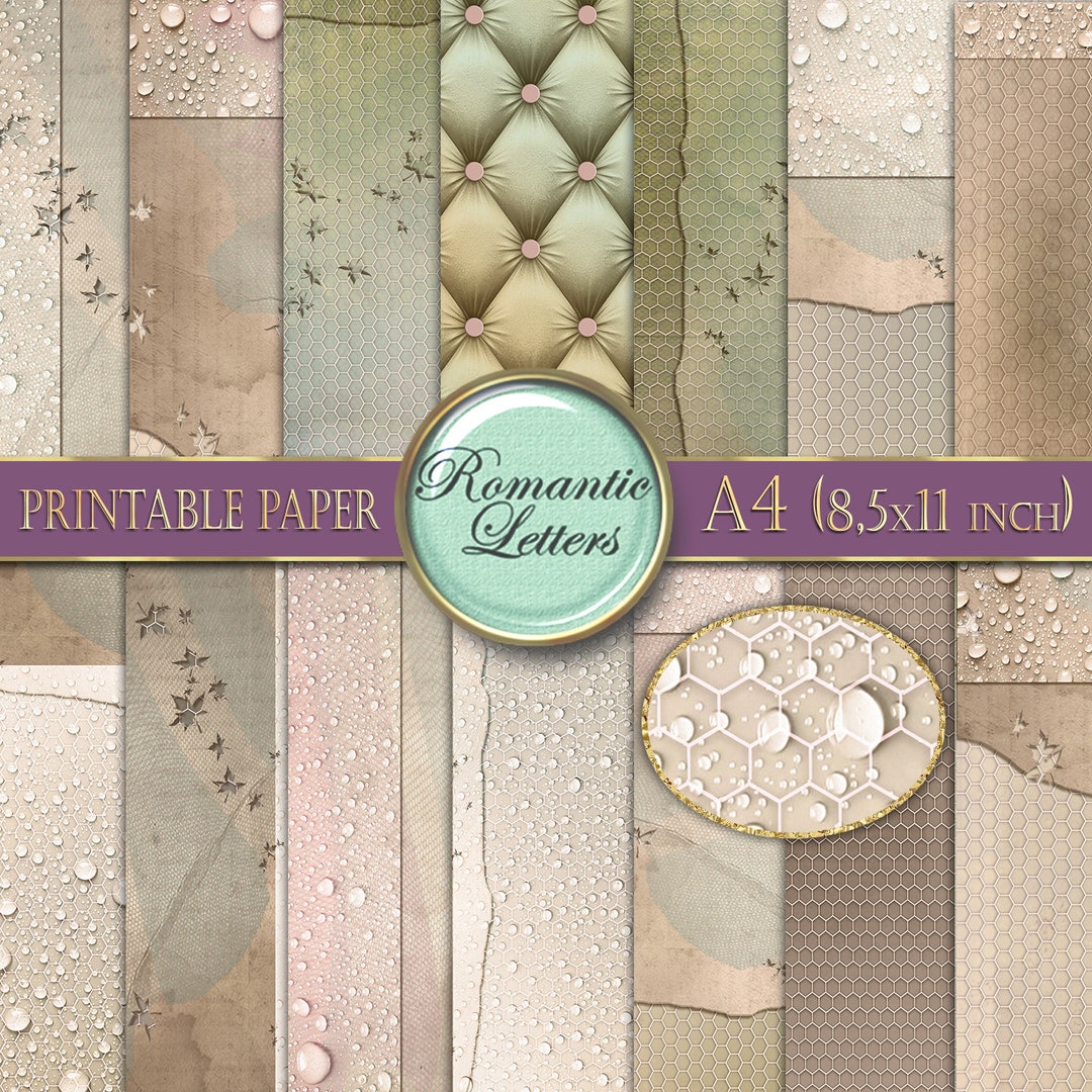 Digital Printable Scrapbook Paper Pack Digital Paper Digital Printable ...