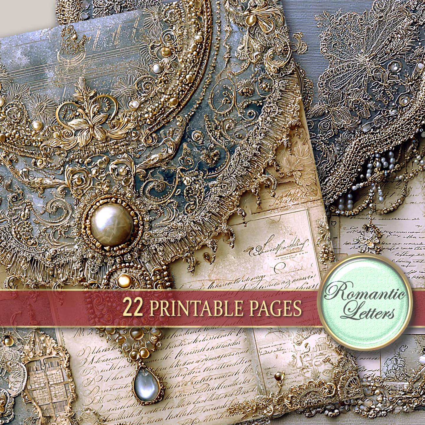 Vintage Ephemera Digital Scrapbook Paper Pack Printable Junk Journal ...