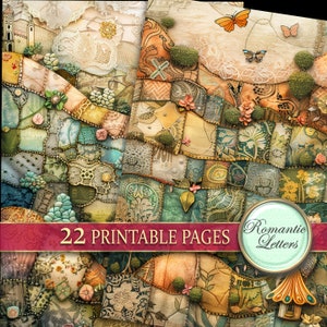 Craft Paper for Kids Digital Printable Scrapbook Paper Pack Junk ...