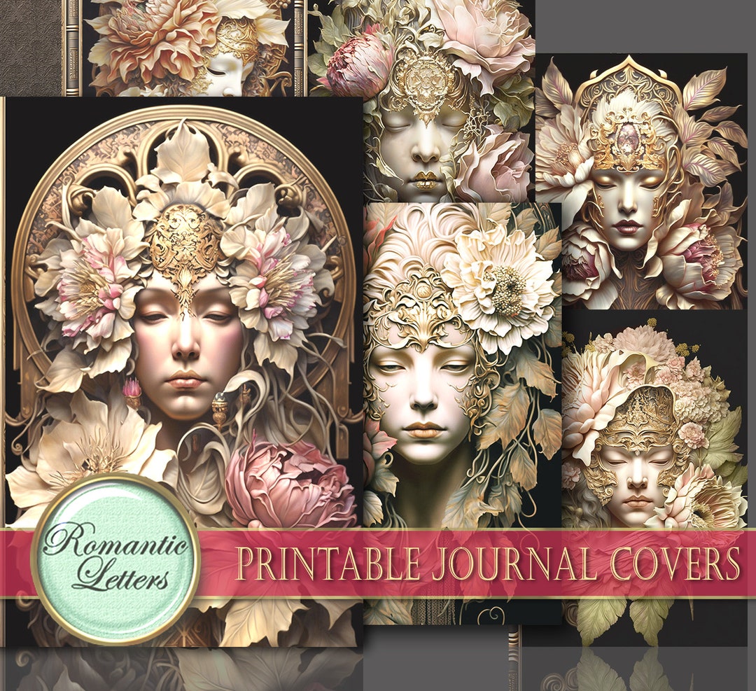 Printable Journal Covers Digital Scrapbooking Baroque Printable Junk ...