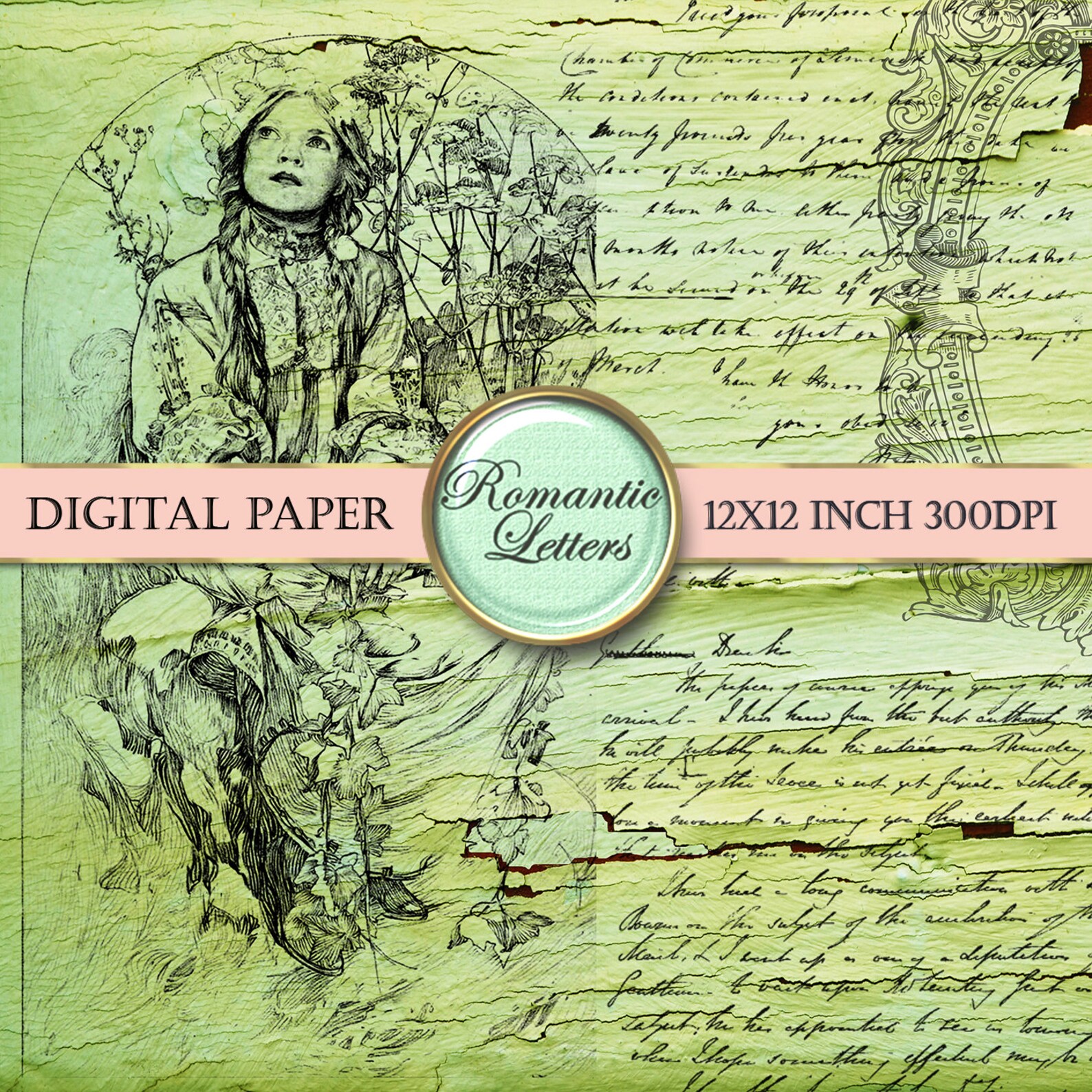 Digital Scrapbook Paper Pack Digital Background Paper - Etsy