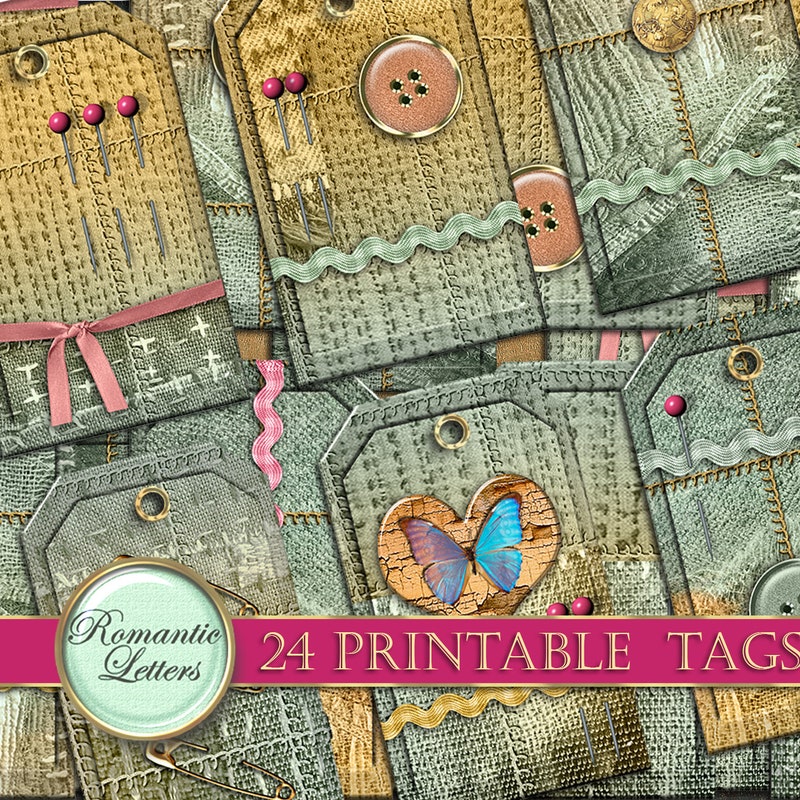 Scrapbooking Tags - Etsy