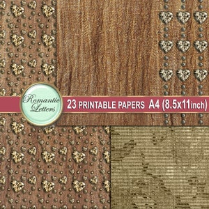 Digital Printable Scrapbook Paper Pack Journal Pages Backgrounds ...