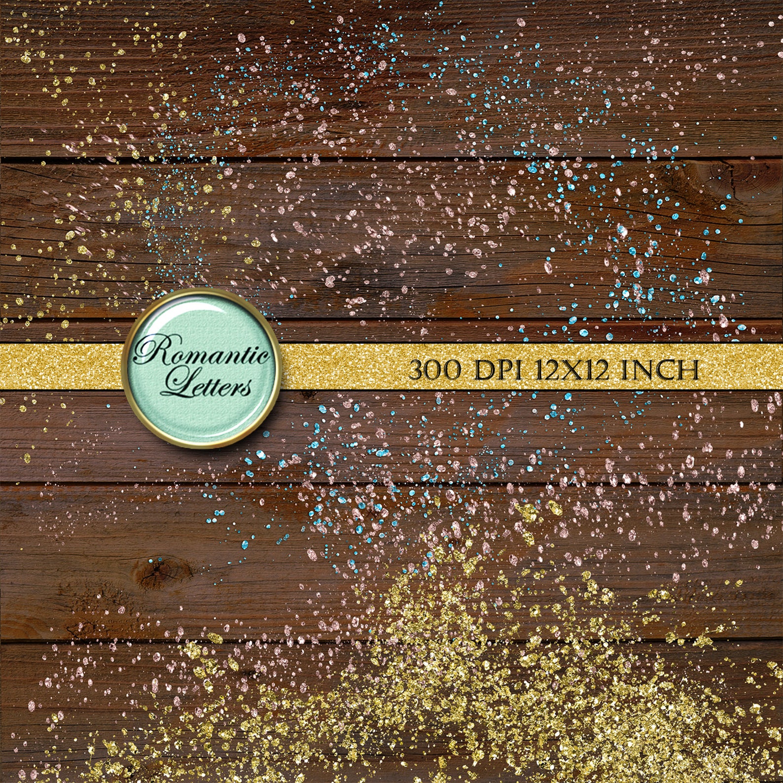 Gold Pixie Dust Digital Gold Glitter Paper Digital Scrapbook Paper ...
