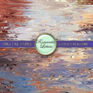 Marbled Digital Paper Pack Digital Scrapbook Background Printable ...