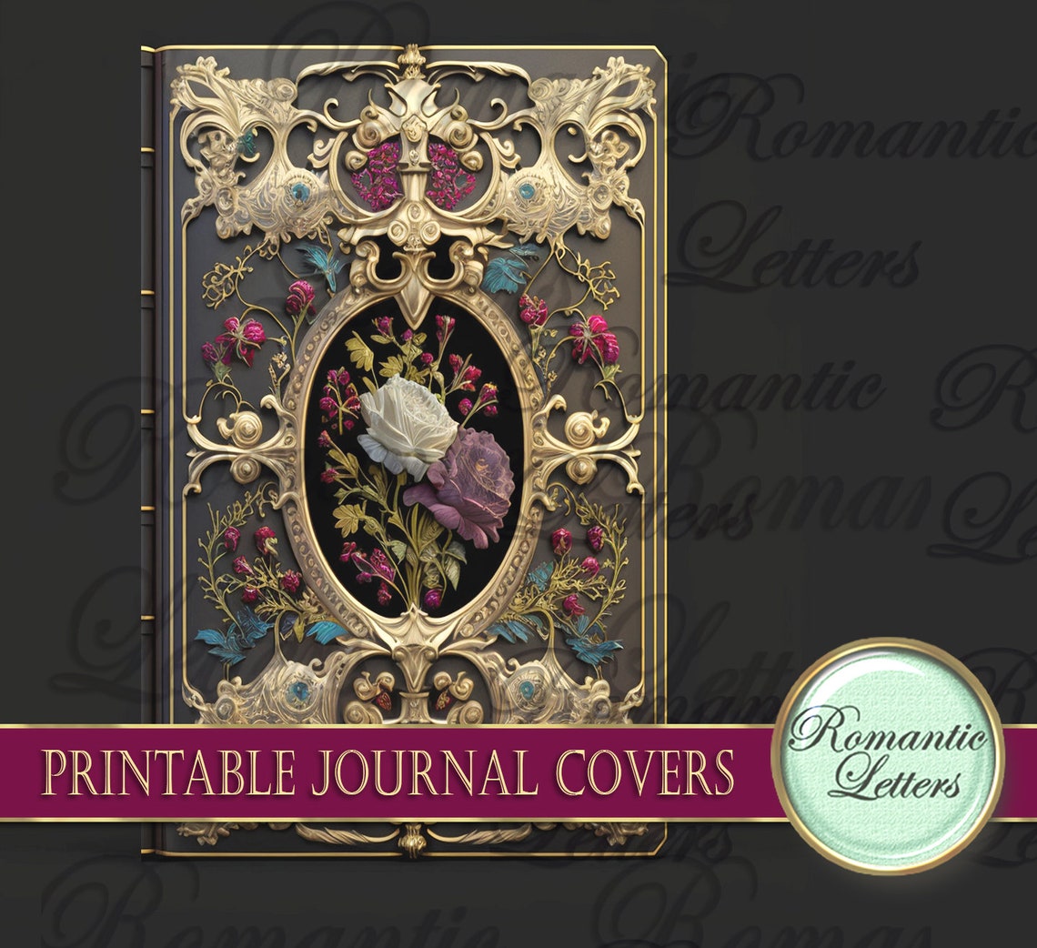 Printable Journal Covers Digital Scrapbooking Printable Junk Journal ...