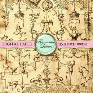 Digital Paper Pack Digital Scrapbook Background Paper Vintage Steampunk ...