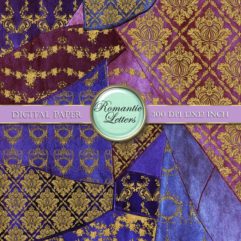 Digital Scrapbook Paper Pack Crumpled Paper Digital Shabby - Etsy